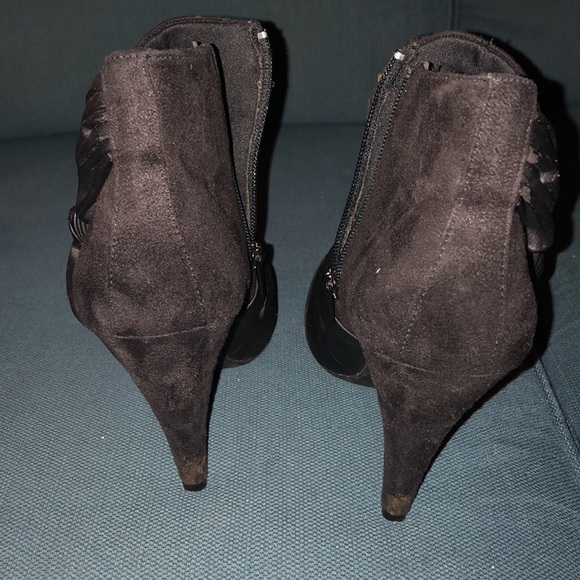 Fiona | Shoes | Fiona Womens Black Leather Booties Ankle Boots | Poshmark
